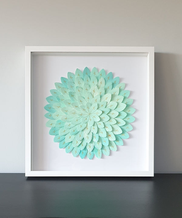 Paper abstract artwork 'Mini Quaker Parrot' - Eva Johnova